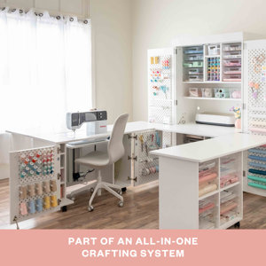 CREATE ROOM SewStation & DreamCart Bundle- Expandable Crafting & Sewing Workspace with Smart ...